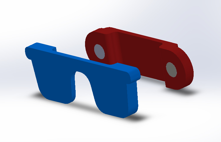 Magnetic glasses holder by egosum3d | Download free STL model ...