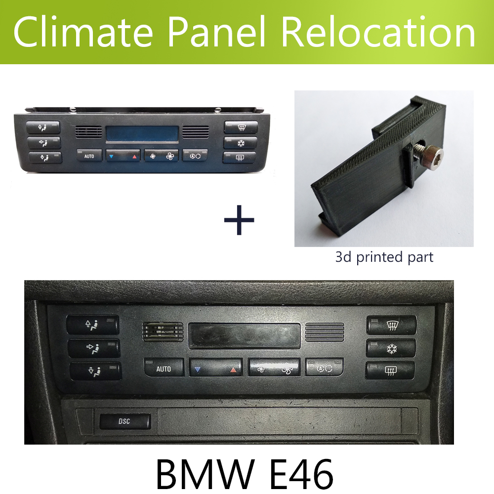 Double Din AC Relocation Bezel for BMW E46, cheap solution by R4iNER ...