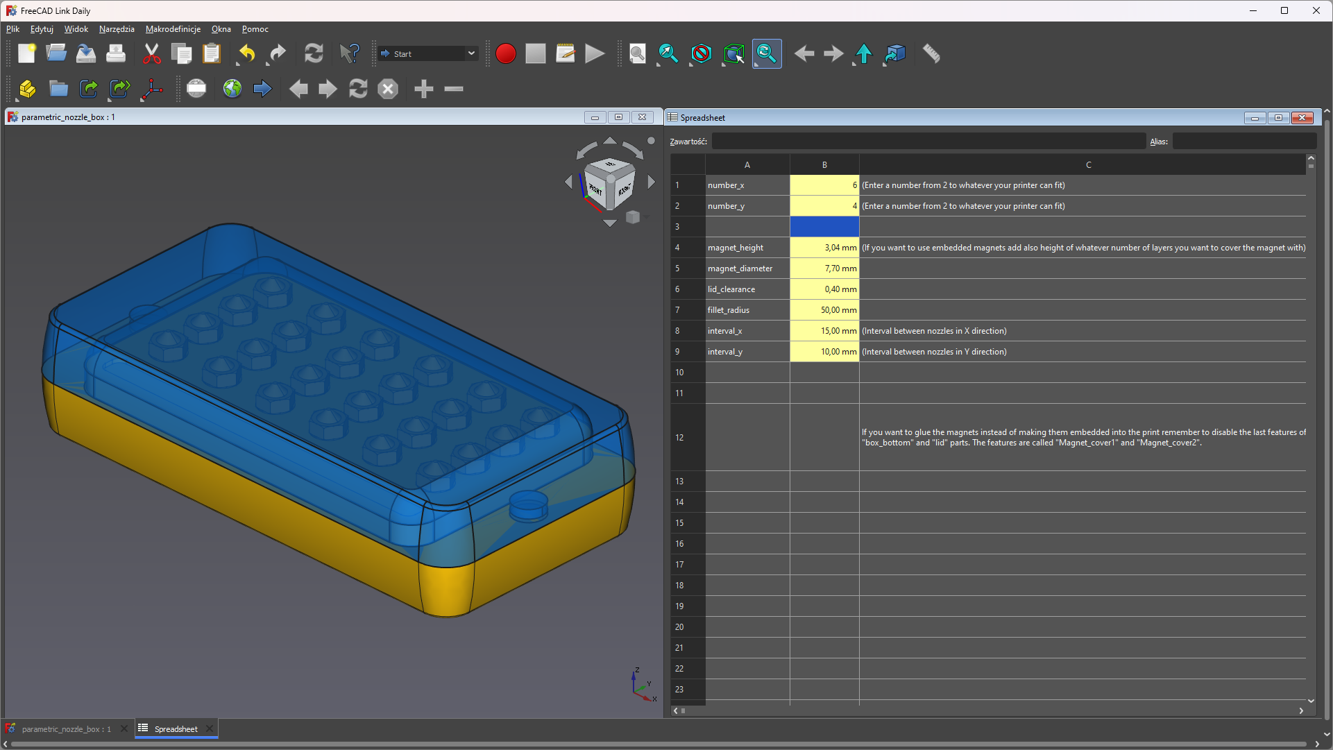Parametric magnetic nozzle box by MarcinLfr | Download free STL model ...