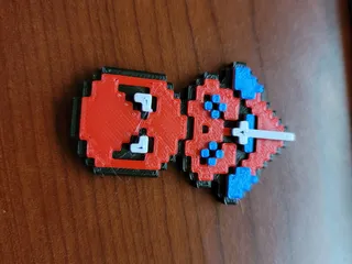 8-bit Spider-Man Magnet by Ankhadia | Download free STL model ...
