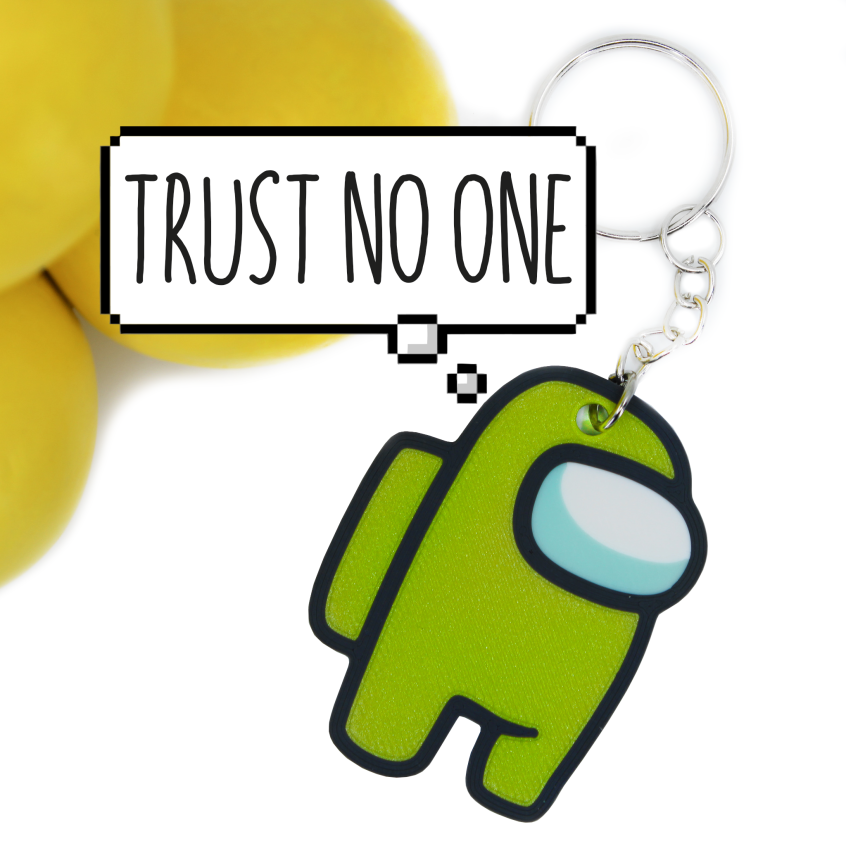 Among Us Crewmate Keychain Multi-Color by Tiffy's Lemonade Stand ...