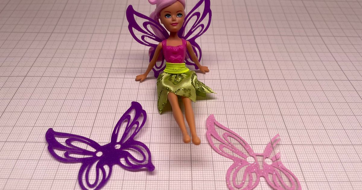 Fairy Doll Wings by Heber | Download free STL model | Printables.com