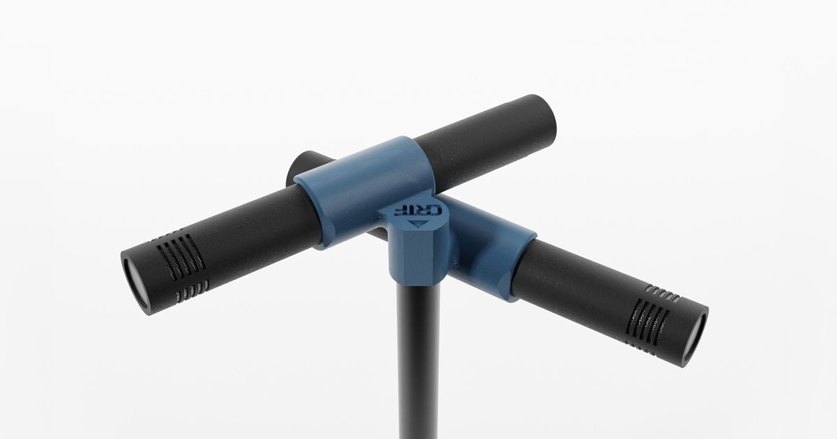 ORTF Stereo Clip - 19-25 mm by earlmckay | Download free STL model ...