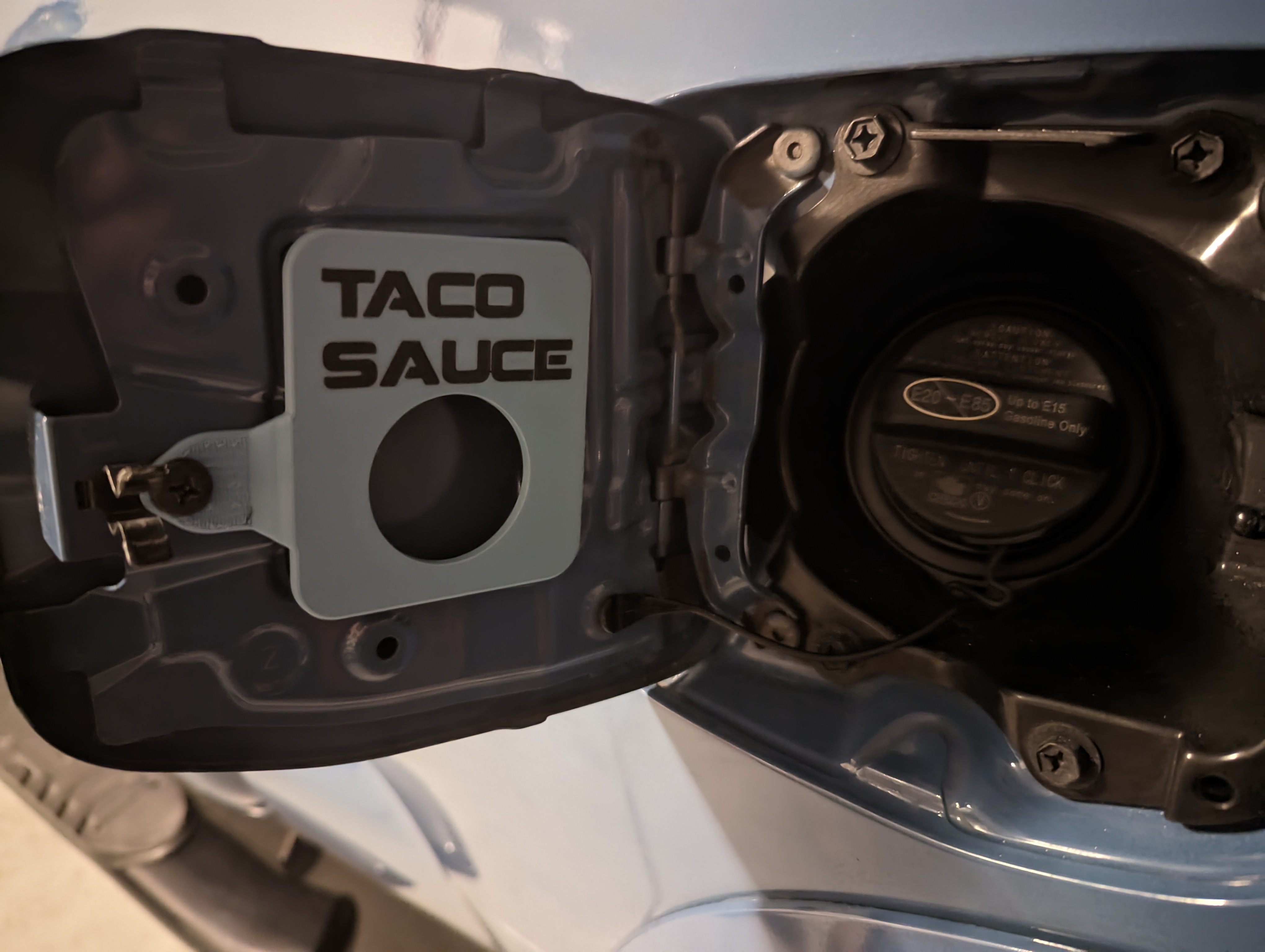 Toyota Tacoma "Taco Sauce" gas cap holder by dirtdigger | Download free ...