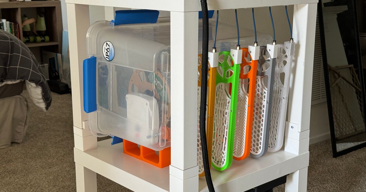 Prusa MMU3 Low-Friction Drybox Filament Buffer by Roman Huante ...