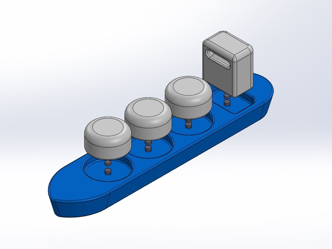 Magnetically assembled toy ship by slavik kopanov | Download free STL ...