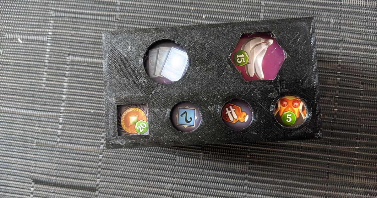 Clank! Adventuring Party - Token Holder by royeiror | Download free STL ...