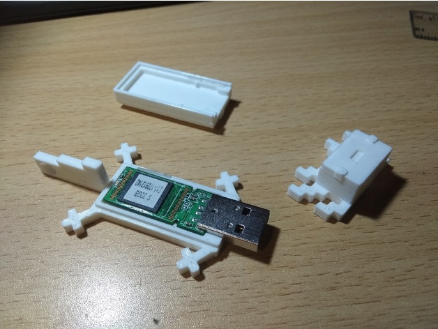 USB Flash Drive Case Axolotl by maxymczech | Download free STL model ...