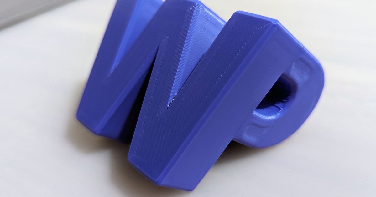 "WP" Baby Initials Toy by Xtagon | Download free STL model | Printables.com