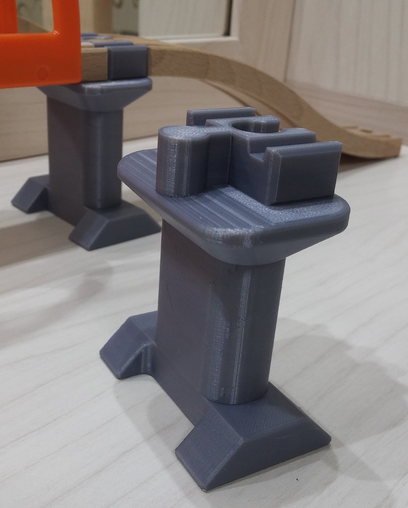 Wooden train bridge column compatible to IKEA set by KDima | Download ...