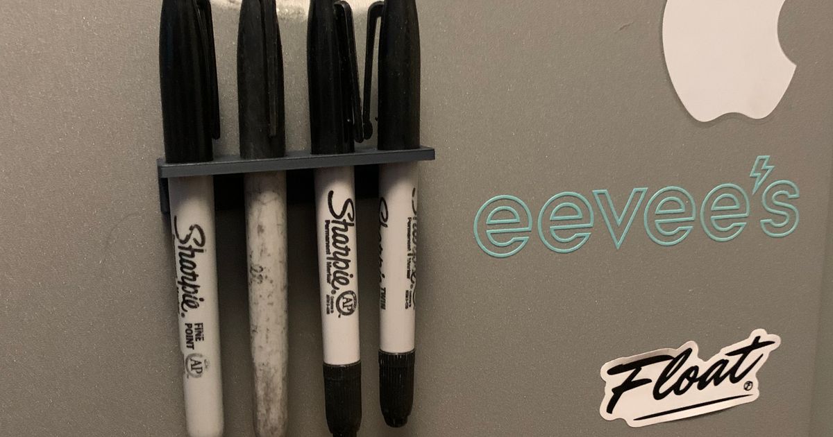 magnetic sharpie holder for toolbox by kelico | Download free STL model ...