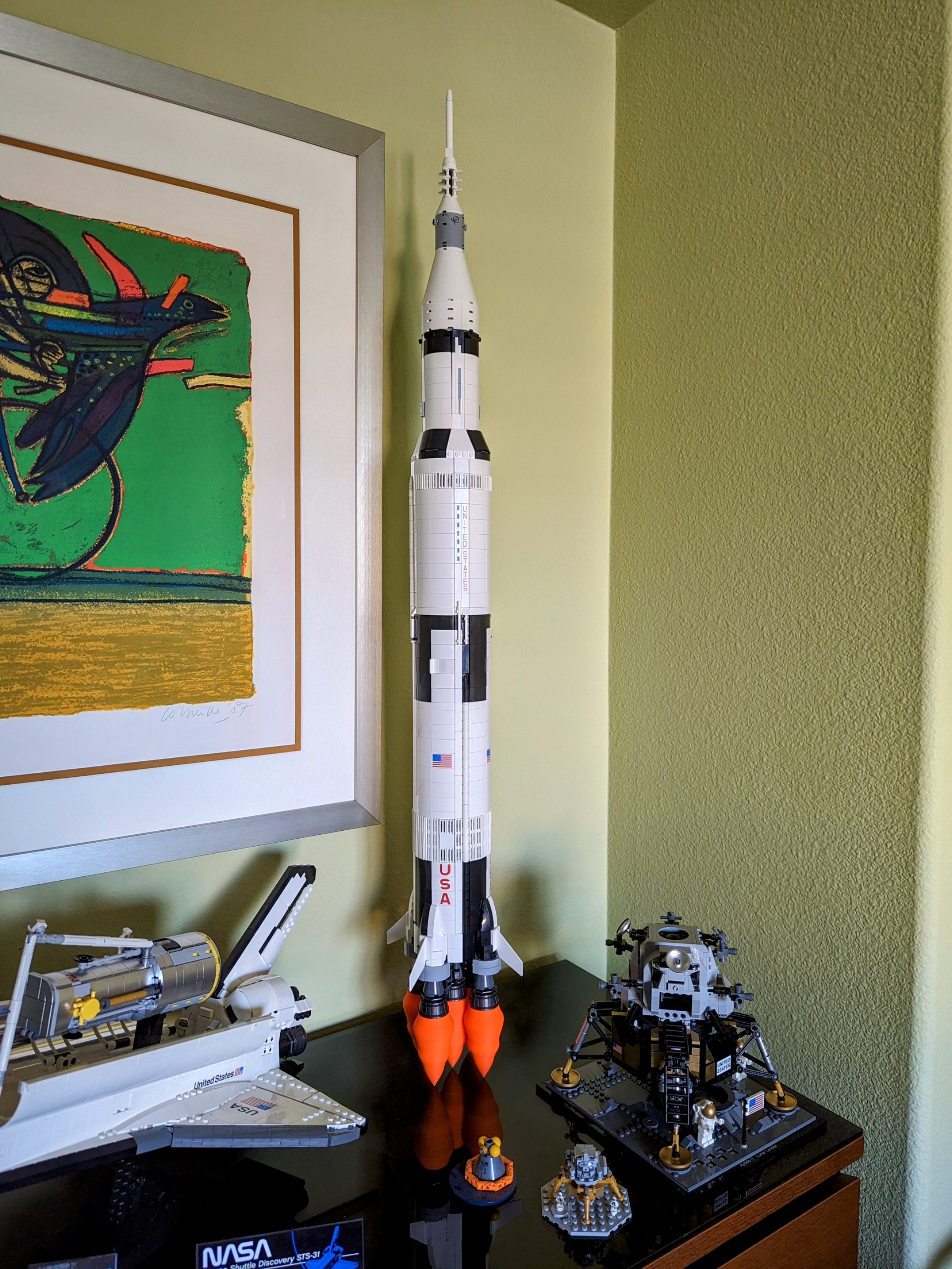 Lego - Saturn V Rocket Flames Stand by Patrick Nelissen | Download free ...