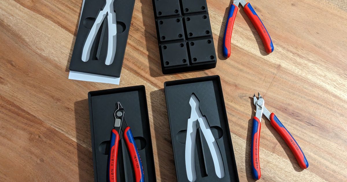 Gridfinity Knipex Super Knips Stackable 2x4x3 Container by LayerCake ...