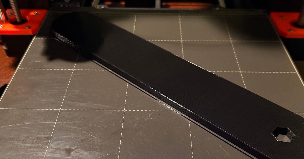 Flat Bar with Hex Hole by Marc Portaro | Download free STL model ...