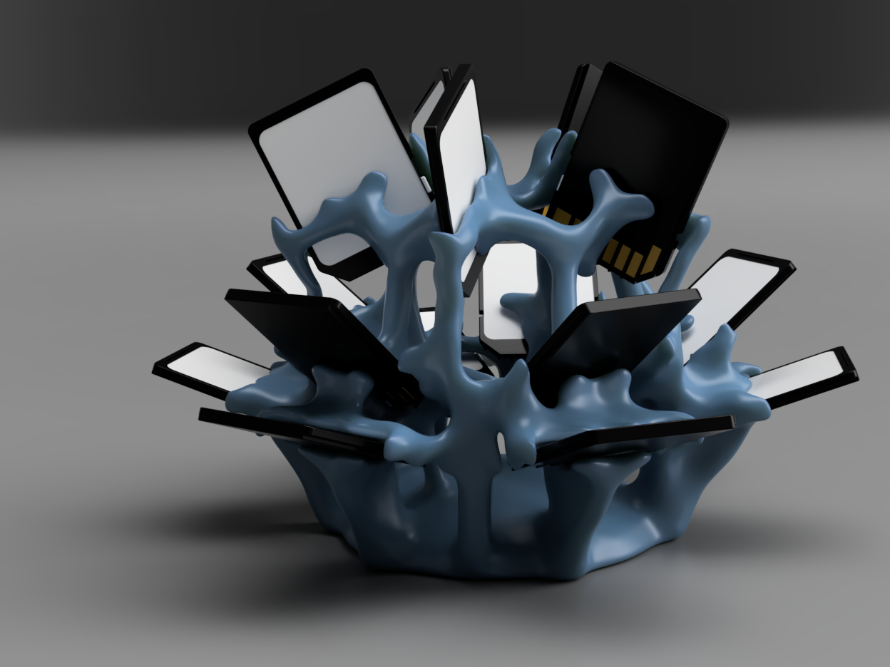 Funky SD/microSD Card Tree by BubsBuilds | Download free STL model ...