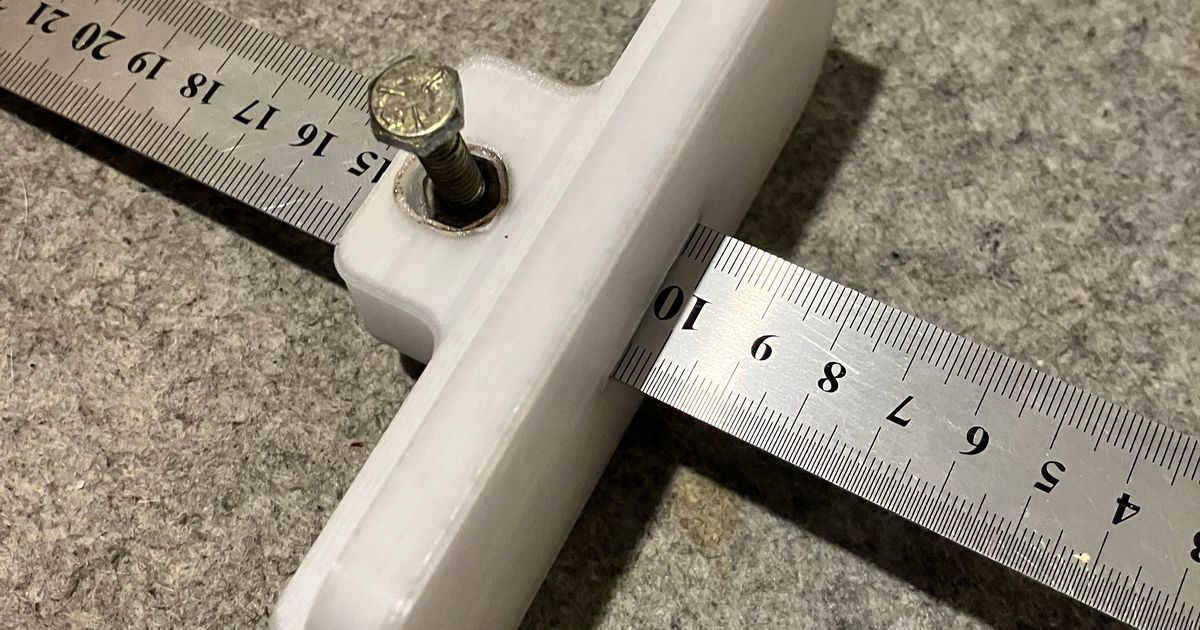 Big ruler stopper by renzo | Download free STL model | Printables.com