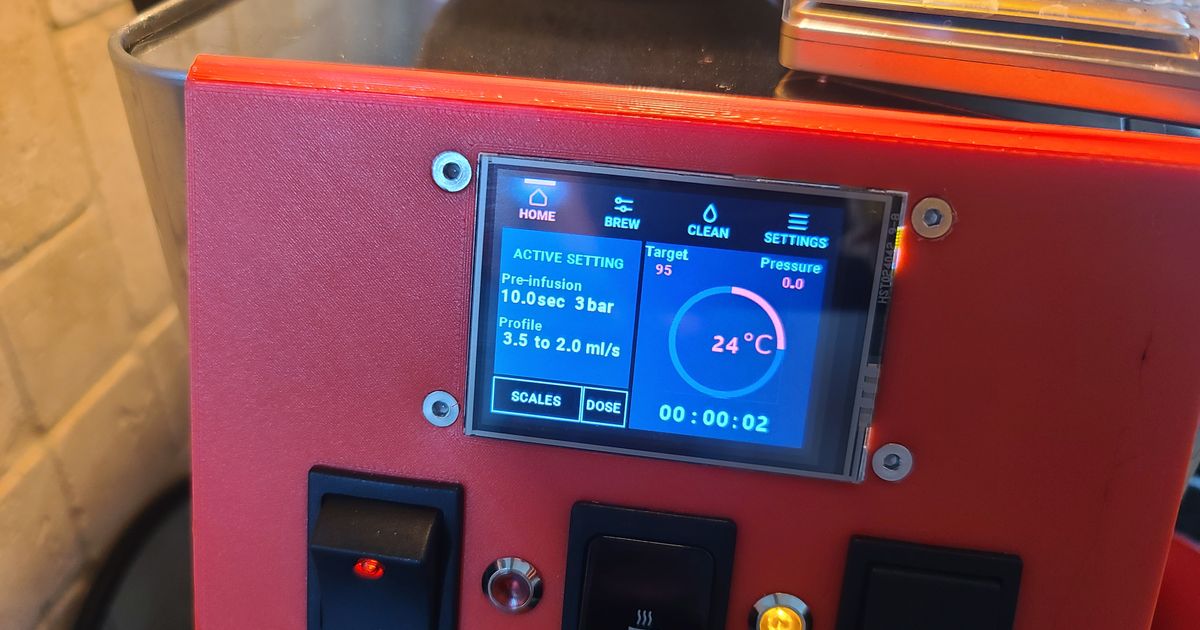 Nextion 2.4 LCD Backplate by Bgnome | Download free STL model ...