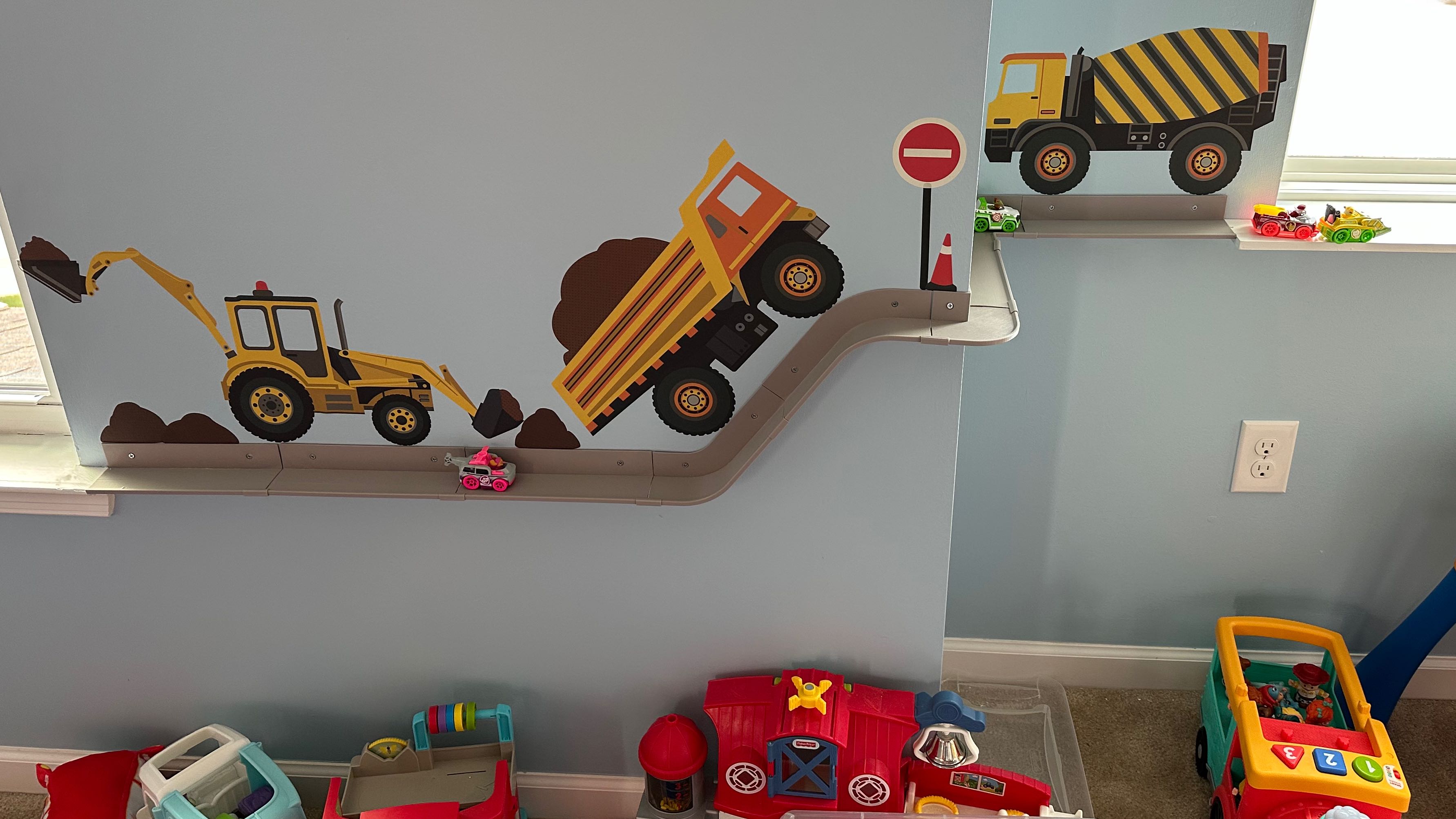 Toy Car Wall Track by Foobar54 | Download free STL model | Printables.com