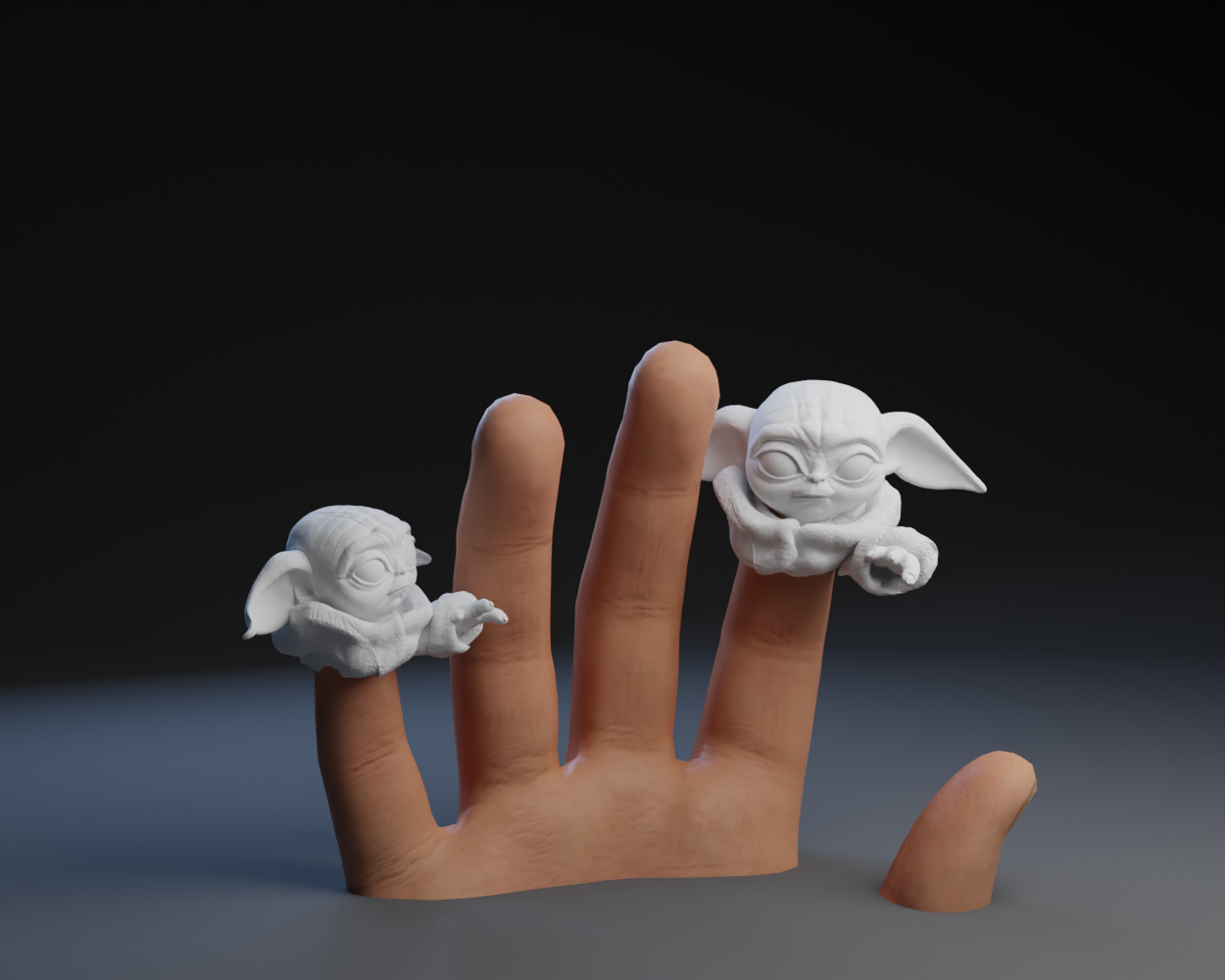 Grogu Finger Puppet by Peter Farell | Download free STL model | Printables.com