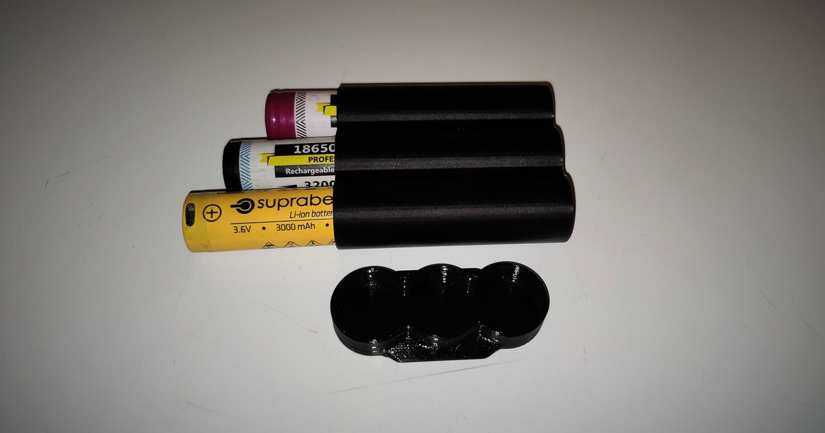 18650 Battery Case by Jonneha | Download free STL model | Printables.com