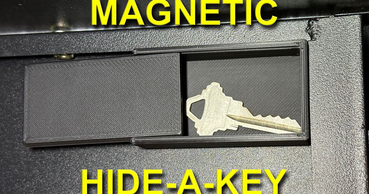 Magnetic Hide-A-Key von kennyd1gital | Kostenloses STL-Modell ...