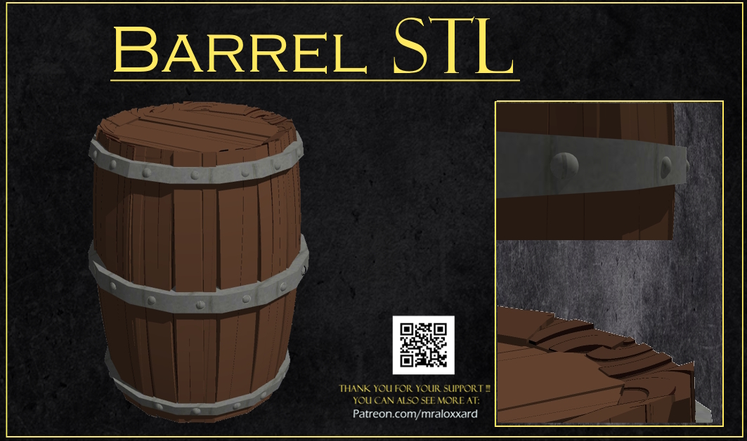Medieval barrel by MrAloxxard | Download free STL model | Printables.com