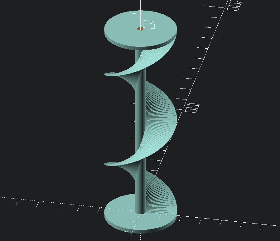 Parametric Auger Screw (OpenSCAD) by Xander | Download free STL model ...