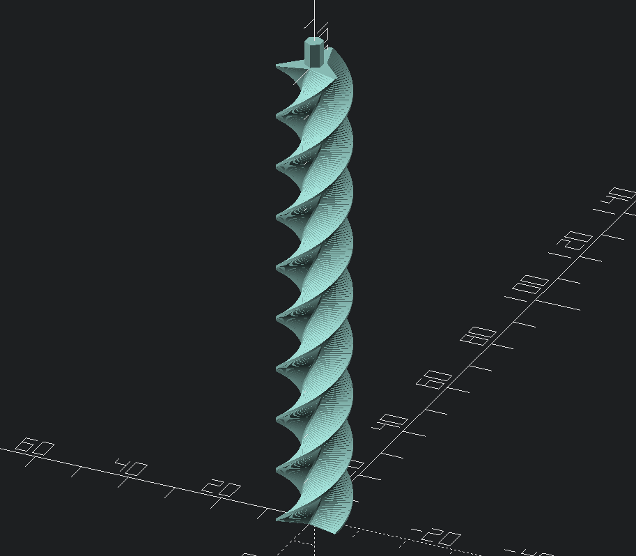 Parametric Auger Screw (OpenSCAD) by Xander | Download free STL model ...