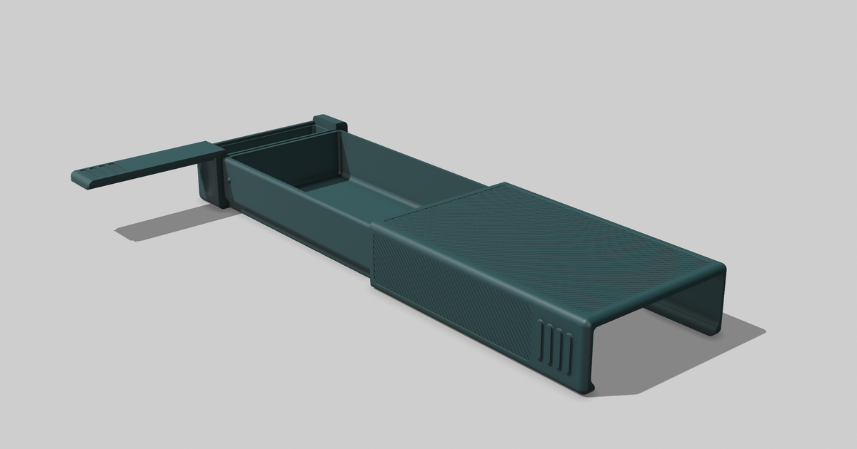 Curved Ribs Pattern Slide Case by andyroo770 | Download free STL model ...