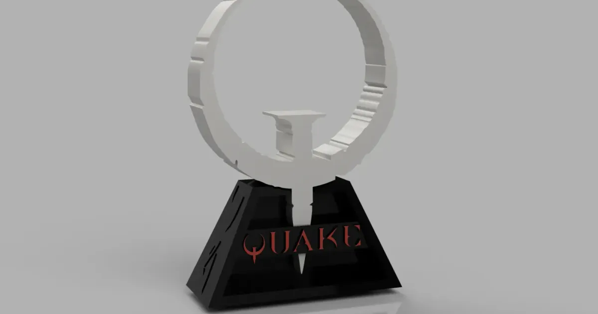 Quake Logo Display by npburns224 | Download free STL model | Printables.com