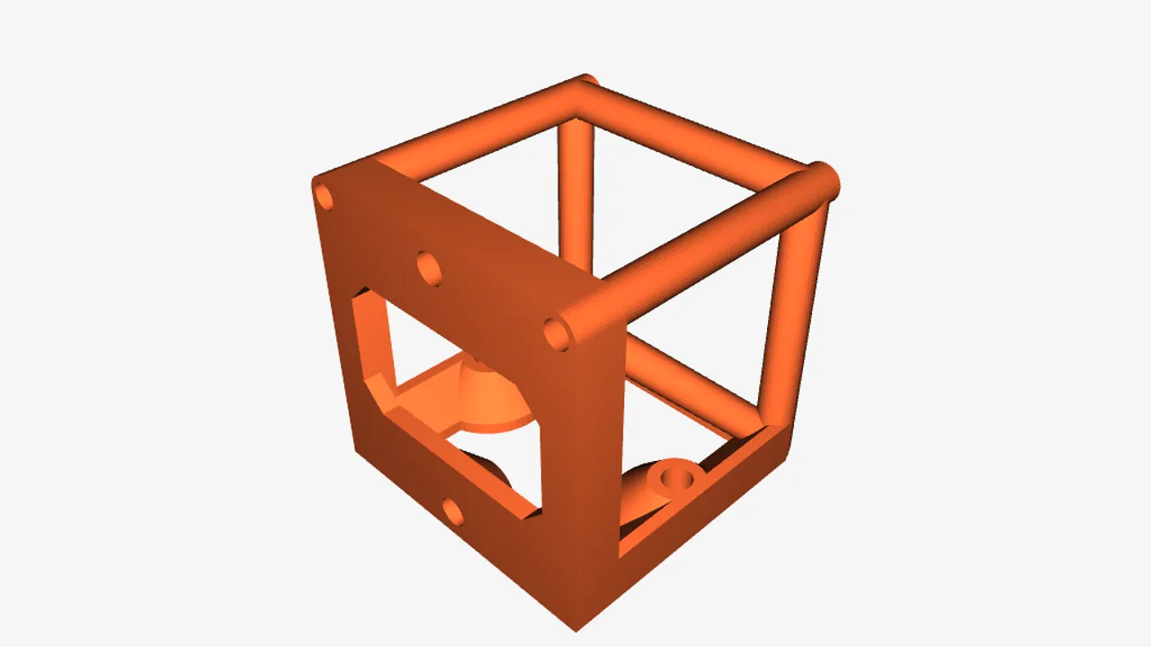 Truss Sticks and 2 Way Vertical Corner by D3D | Download free STL model ...