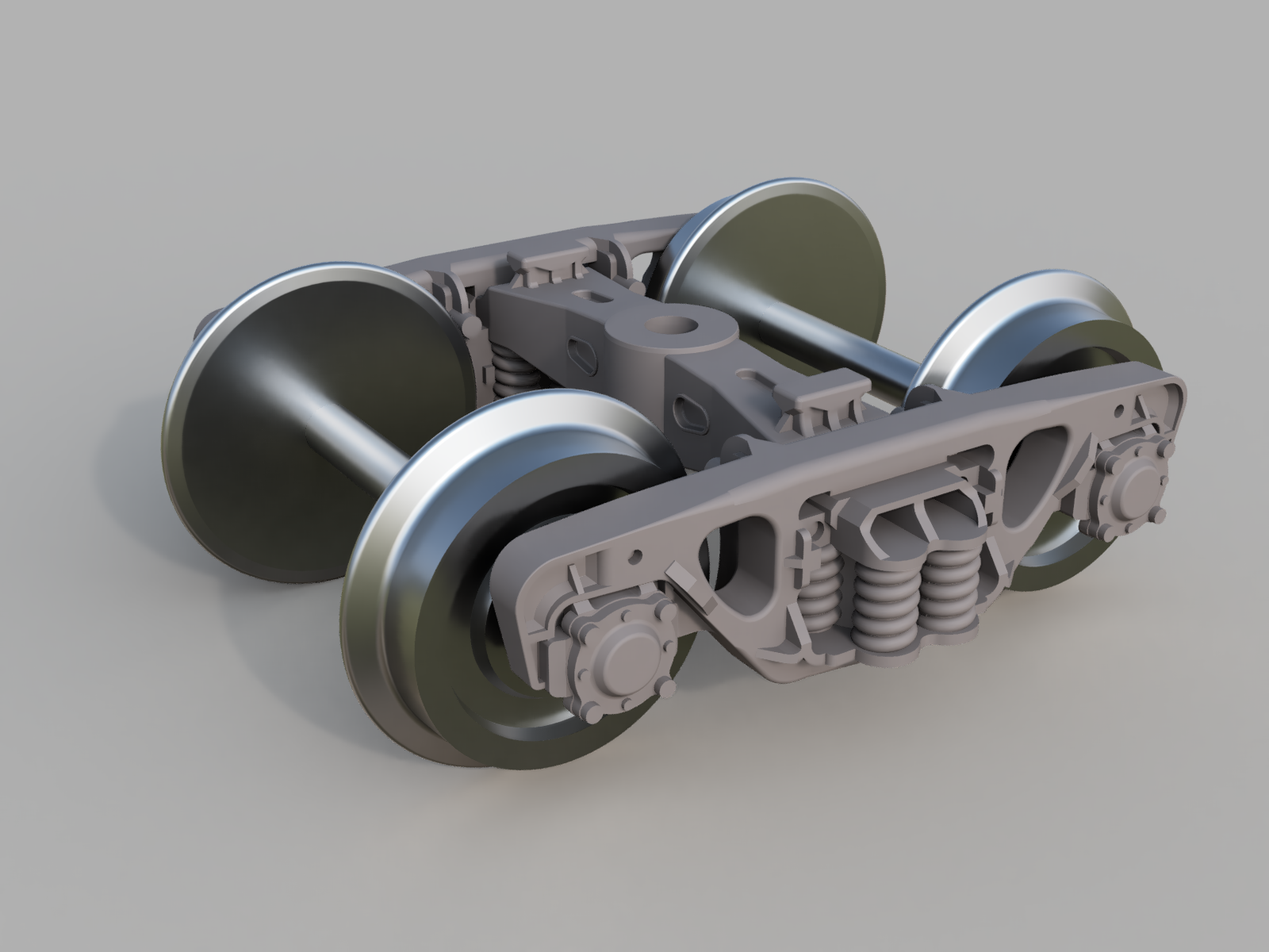 Train bogie model 18-100, H0 scale, HD (for resin) by positron ...