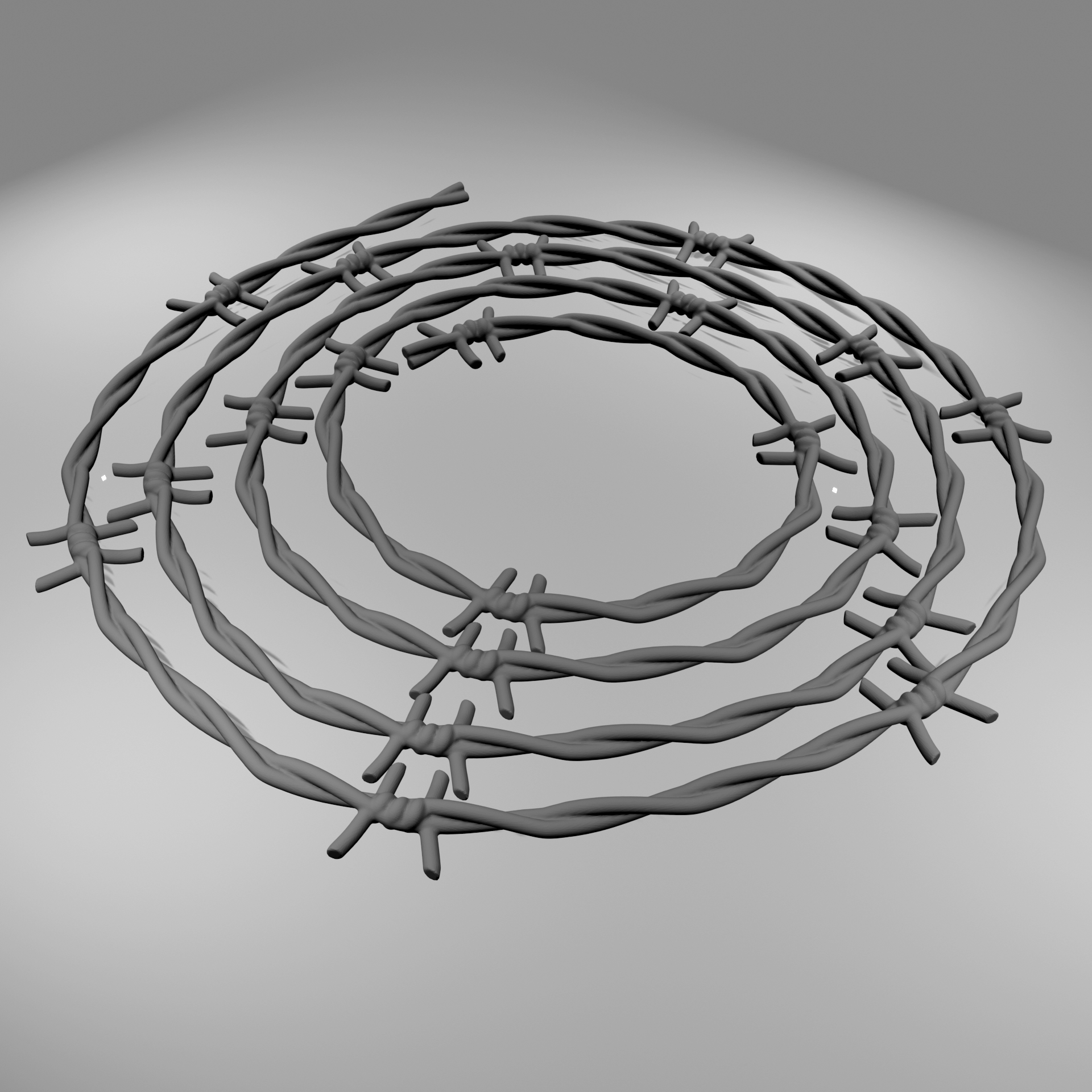 Barbed Wire - 1.6m coil & 0.8m straight segment by Caminus Crafts ...