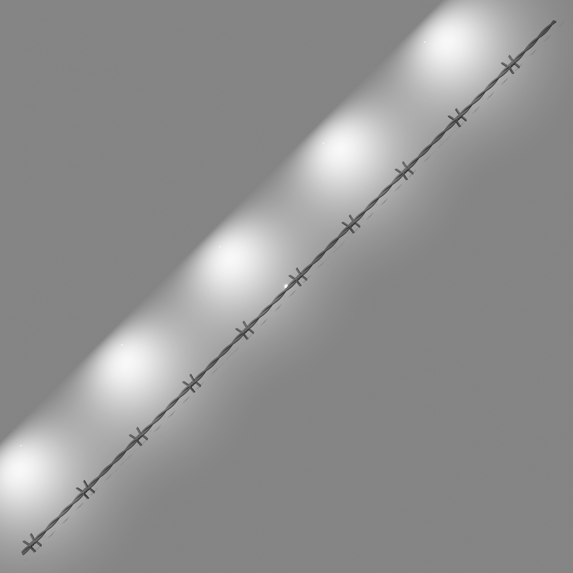 Barbed Wire - 1.6m coil & 0.8m straight segment by Caminus Crafts ...