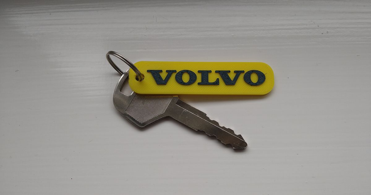 Volvo Keychain by Aggregat | Download free STL model | Printables.com