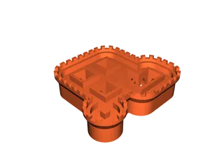 Wide castle by parapet | Download free STL model | Printables.com