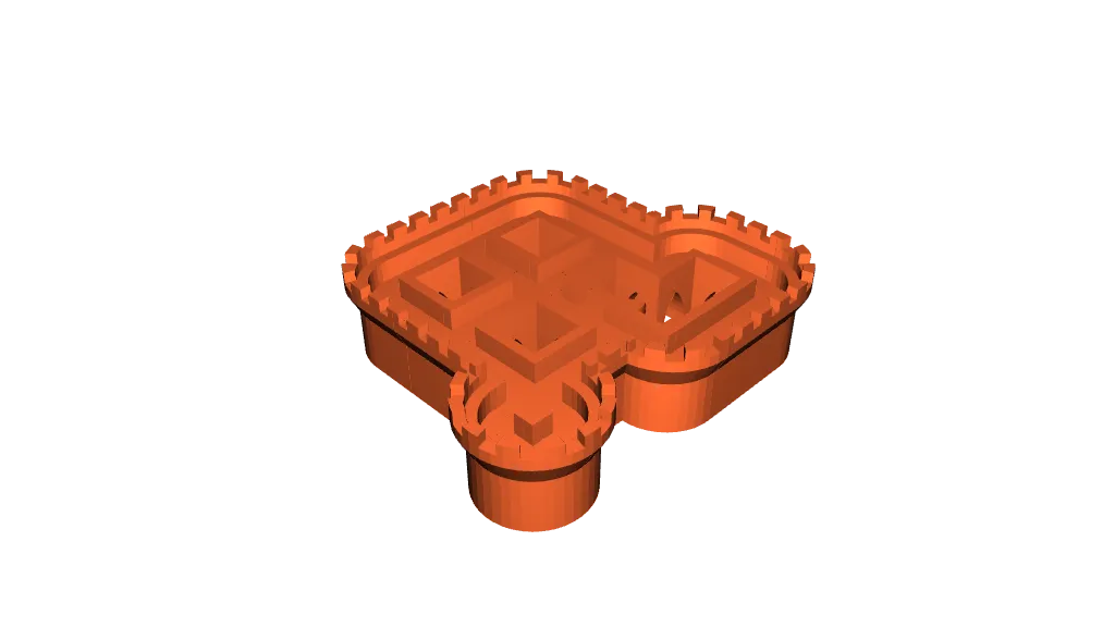 Wide castle by parapet | Download free STL model | Printables.com