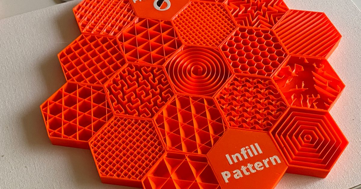 Infill Hexagon Wall Art by megalog_ | Download free STL model ...