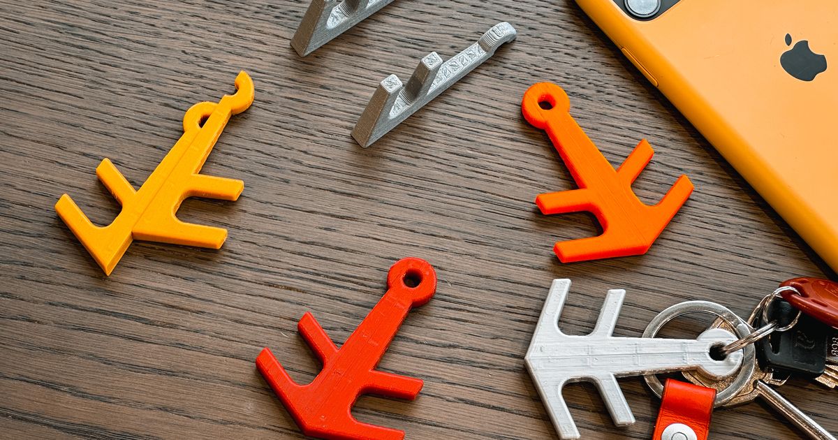 MAGNETIC ANCHOR (phone stand, keychain, hook) by Cubastic | Download ...