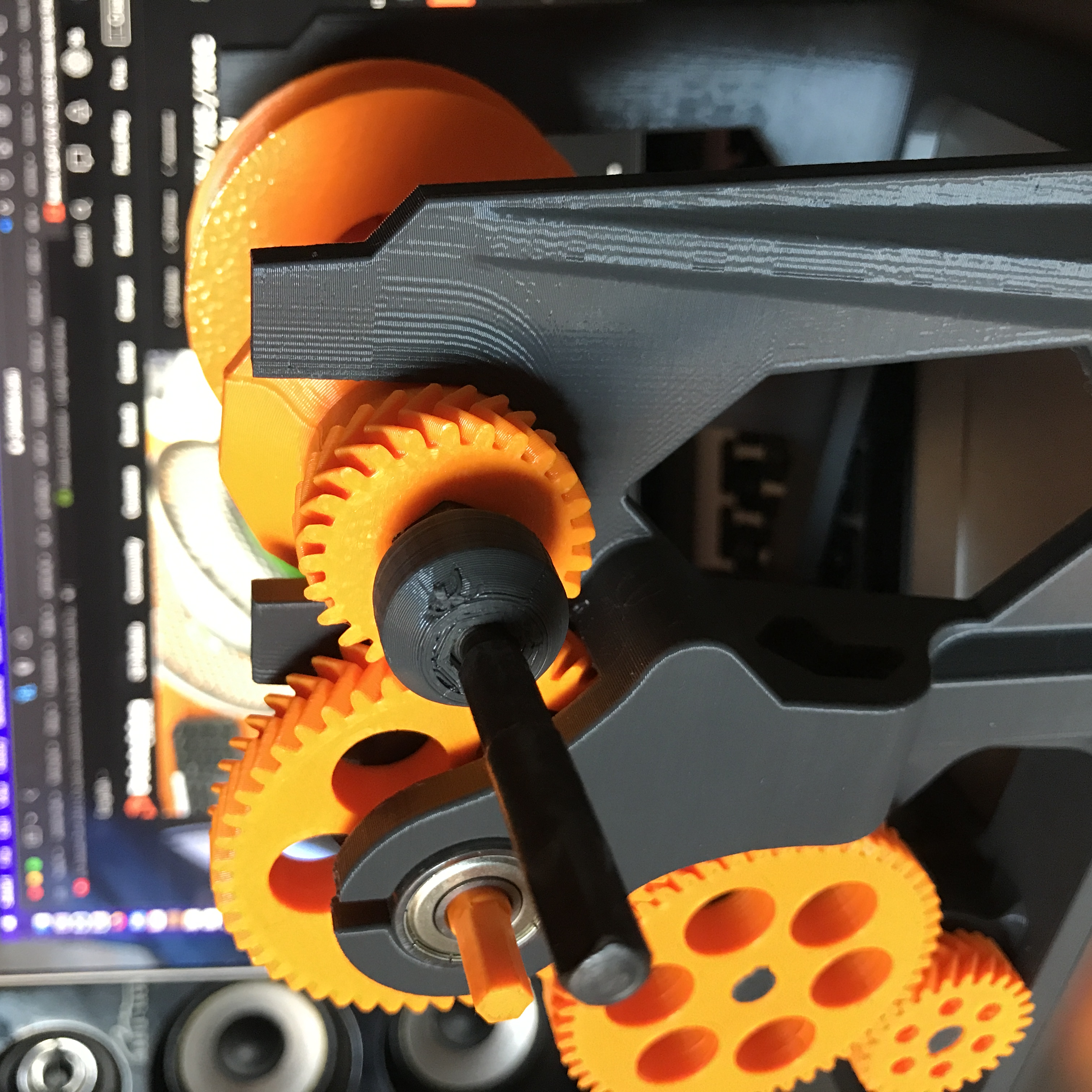 Spool Holder Axle Geared heavy load with hexagon by Captain Paris ...
