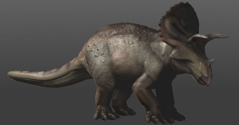 Triceratops Model by DragonArtist15 | Download free STL model ...