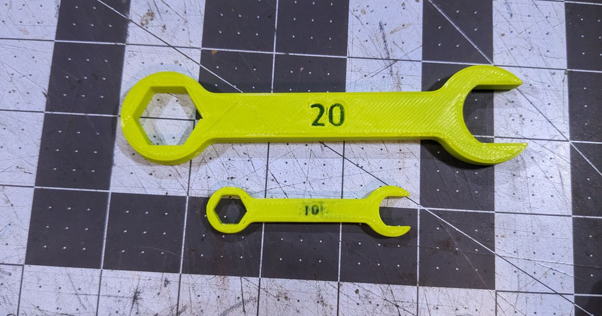 Parametric Combination Wrenches by realtoft | Download free STL model ...