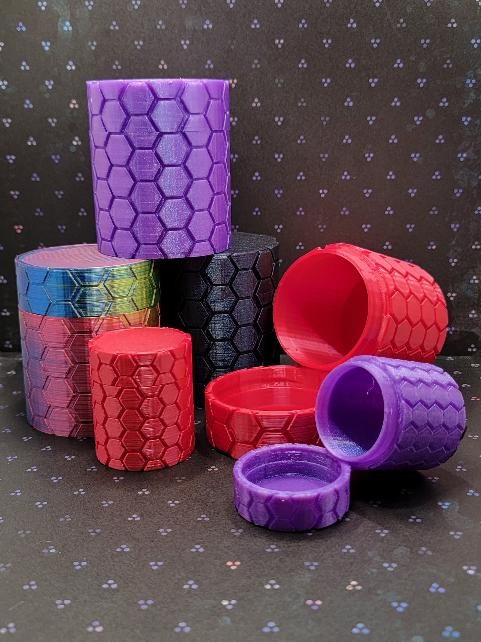 Small hex jars by PiNK_3DP | Download free STL model | Printables.com