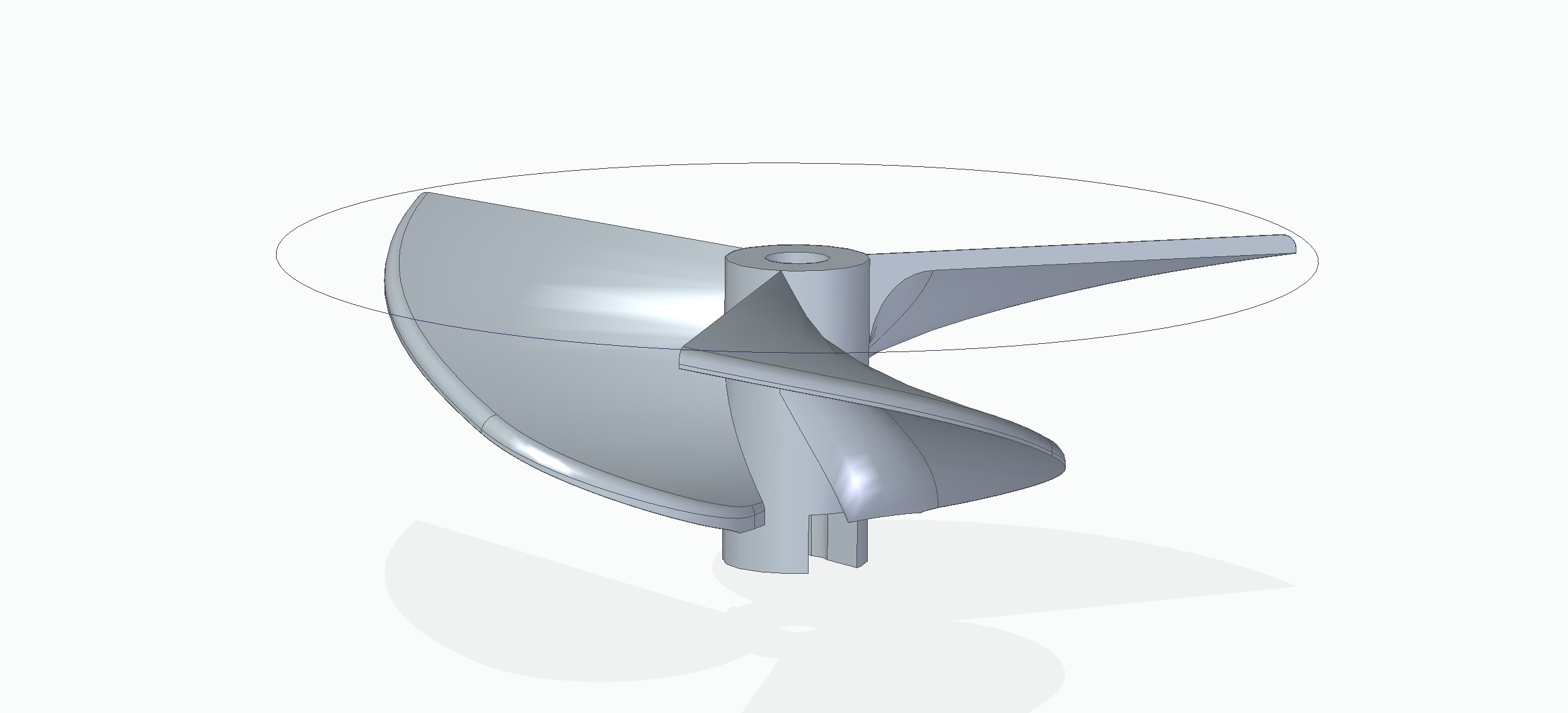 RC Boat Propeller 3 Blade d=4mm D=65mm P=50mm DriveDog by pw.prints ...