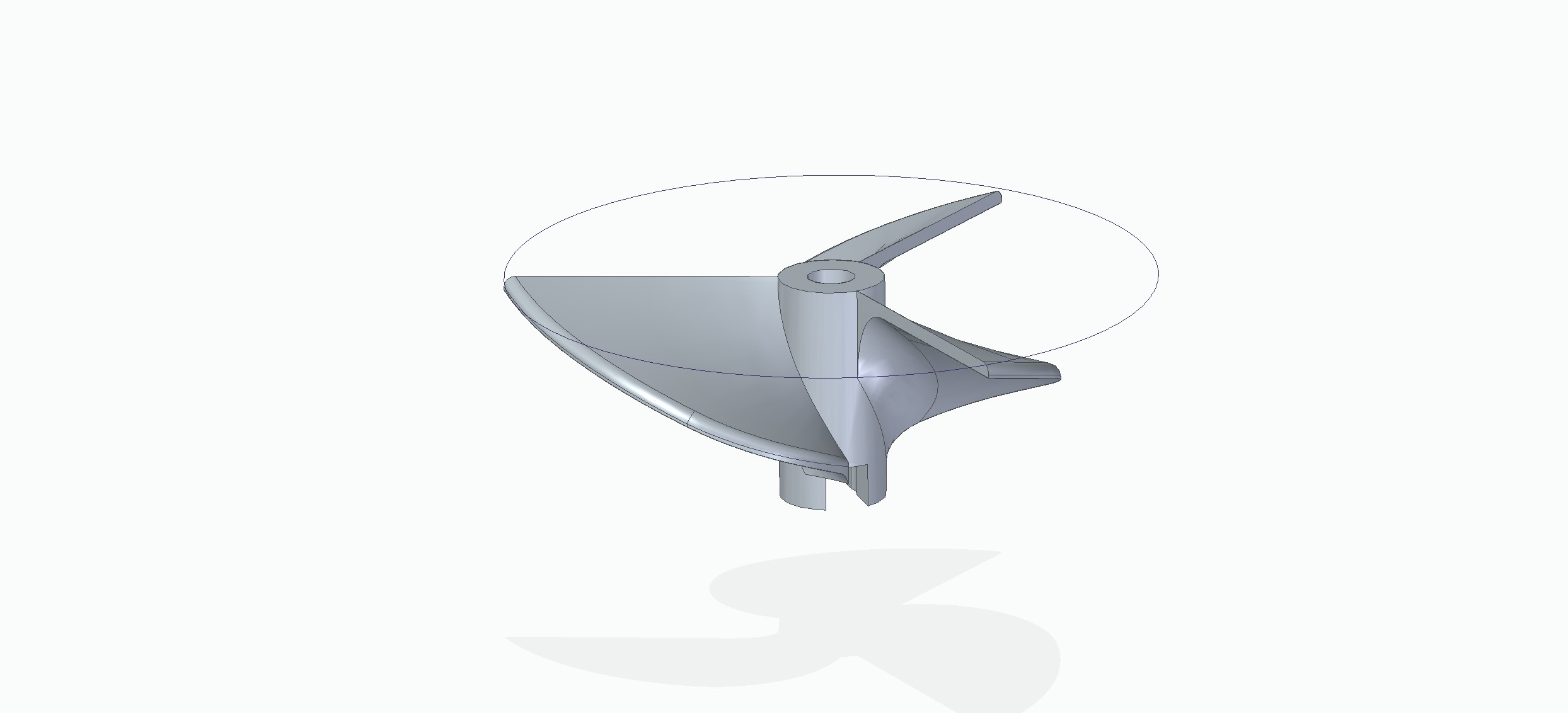 RC Boat Propeller 3 Blade d=4mm D=55mm P=50mm DriveDog by pw.prints ...