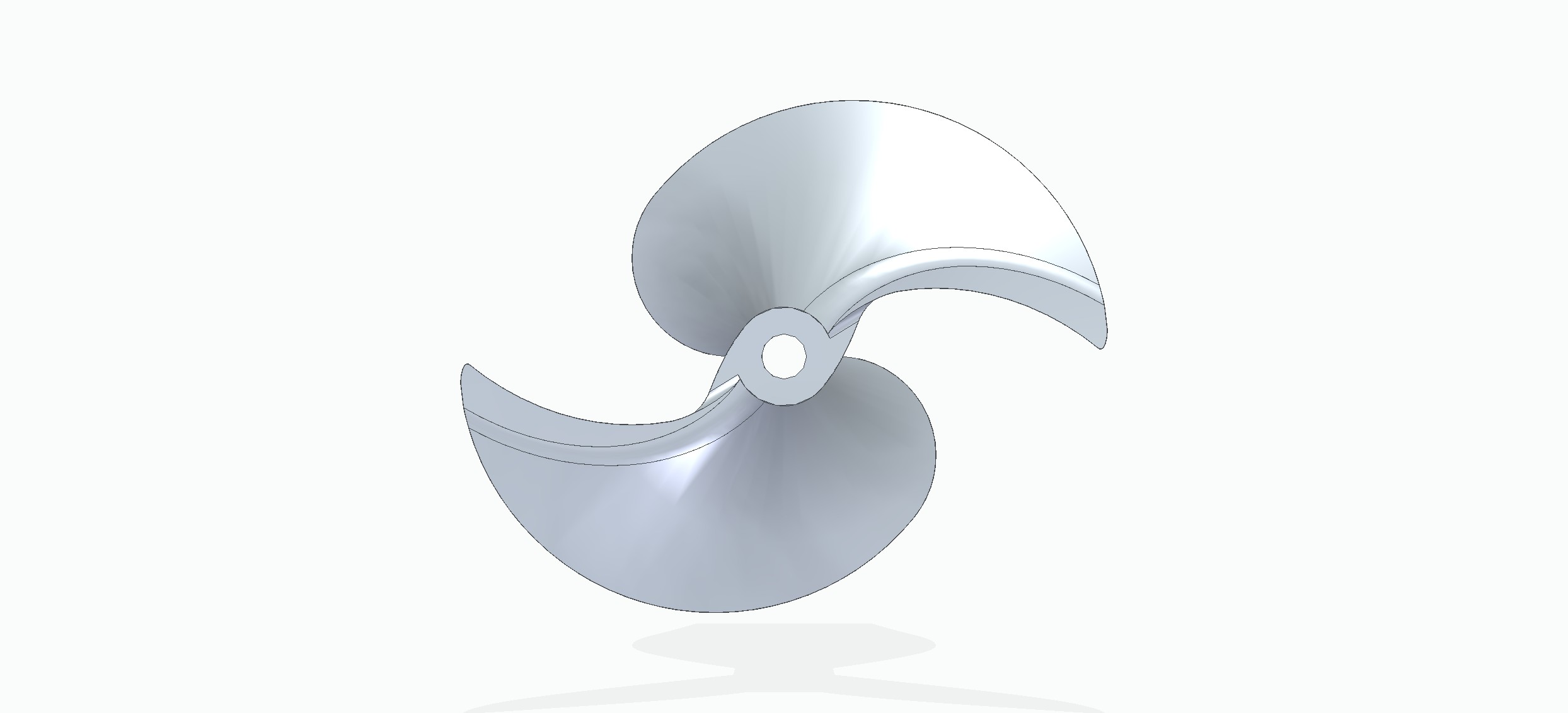 RC Boat Propeller 2 Blade d=4mm D=59mm P=50mm DriveDog Jet Type by pw ...