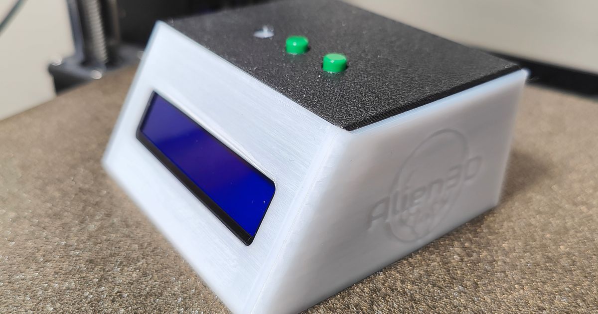 Time and Temperature Digital Clock - Alien3D UFO Project by Dsk001 ...