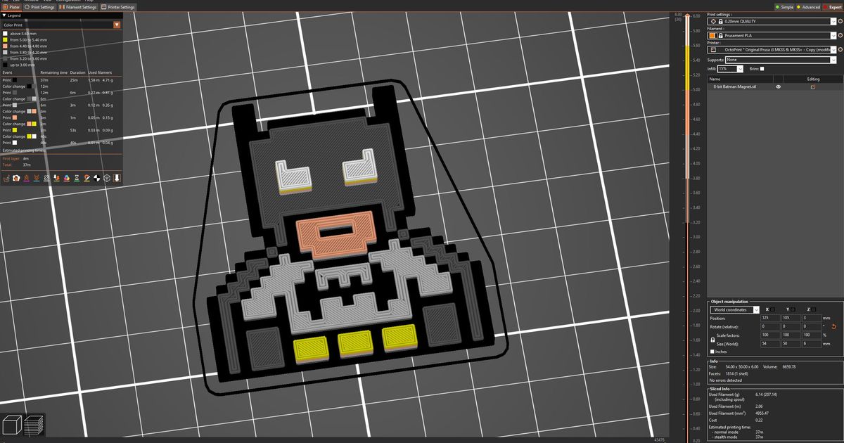 8-bit Batman Magnet by Ankhadia | Download free STL model | Printables.com