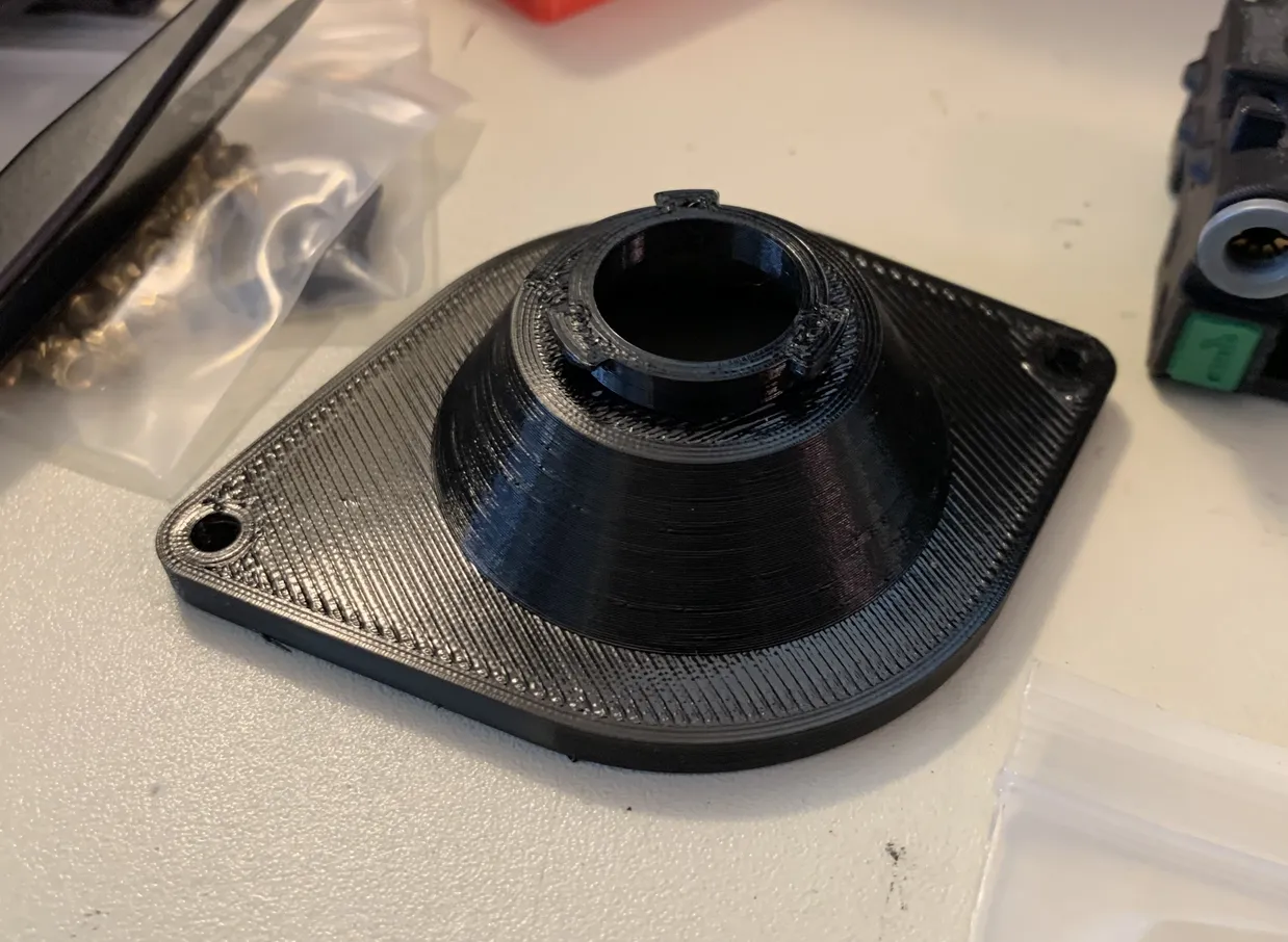 Adapter Plate - 75x75x30mm Fugetek radial fan to 3M Filter Bayonet by ...