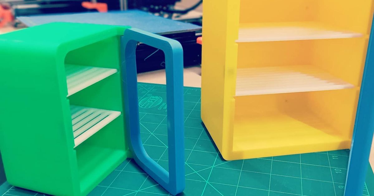 Mini Fridge Scale model with Magnets by Mohamed Farid | Download free ...